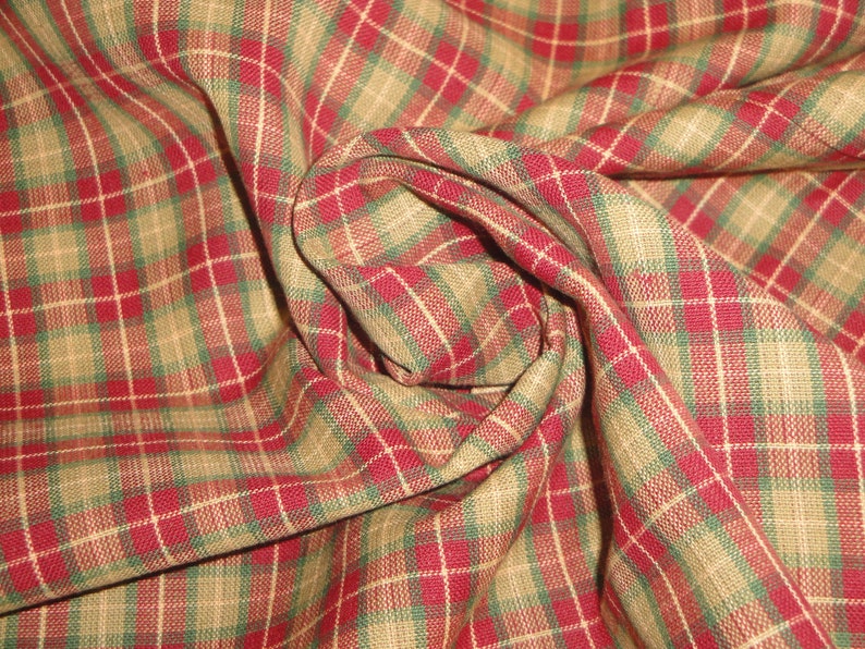 Homespun Material | Cotton Material | Plaid Material | Sewing Material ...