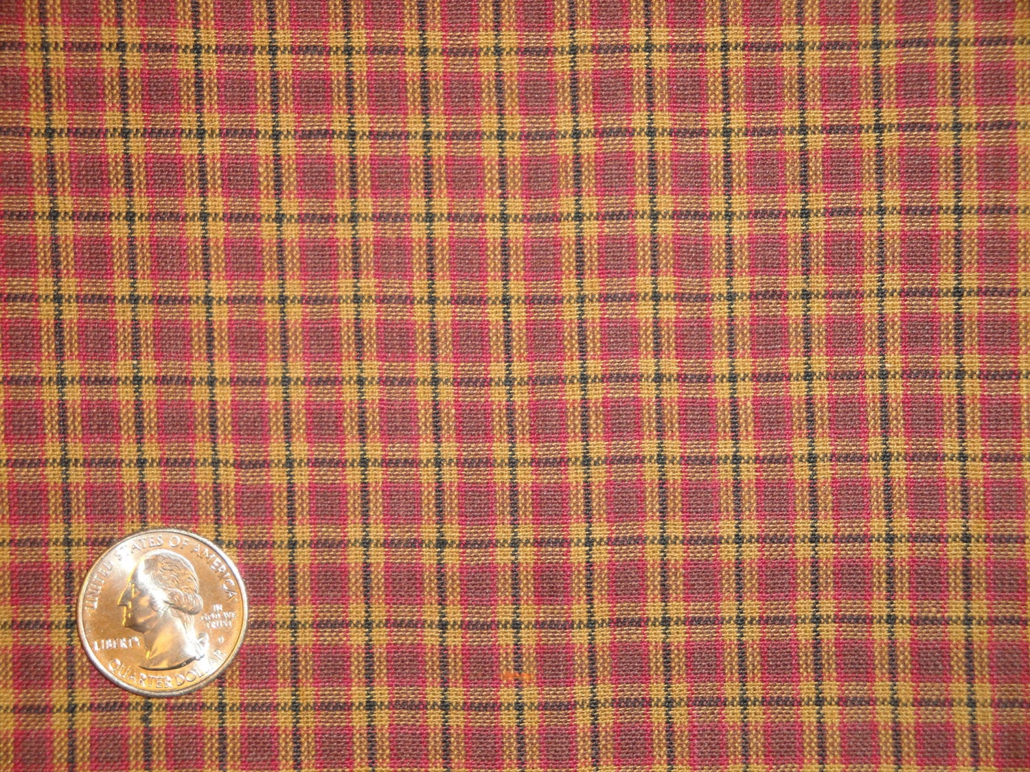 Cotton Fabric Plaid Fabric Homespun Fabric Cotton Rag | Etsy