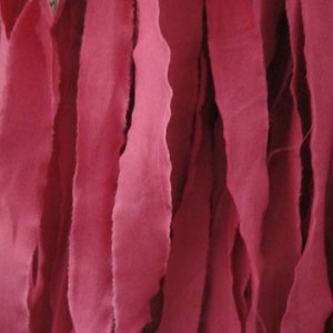 Primitive Aged Red Muslin Fabric Strips * Ripped Scrap Book Ribbon ...