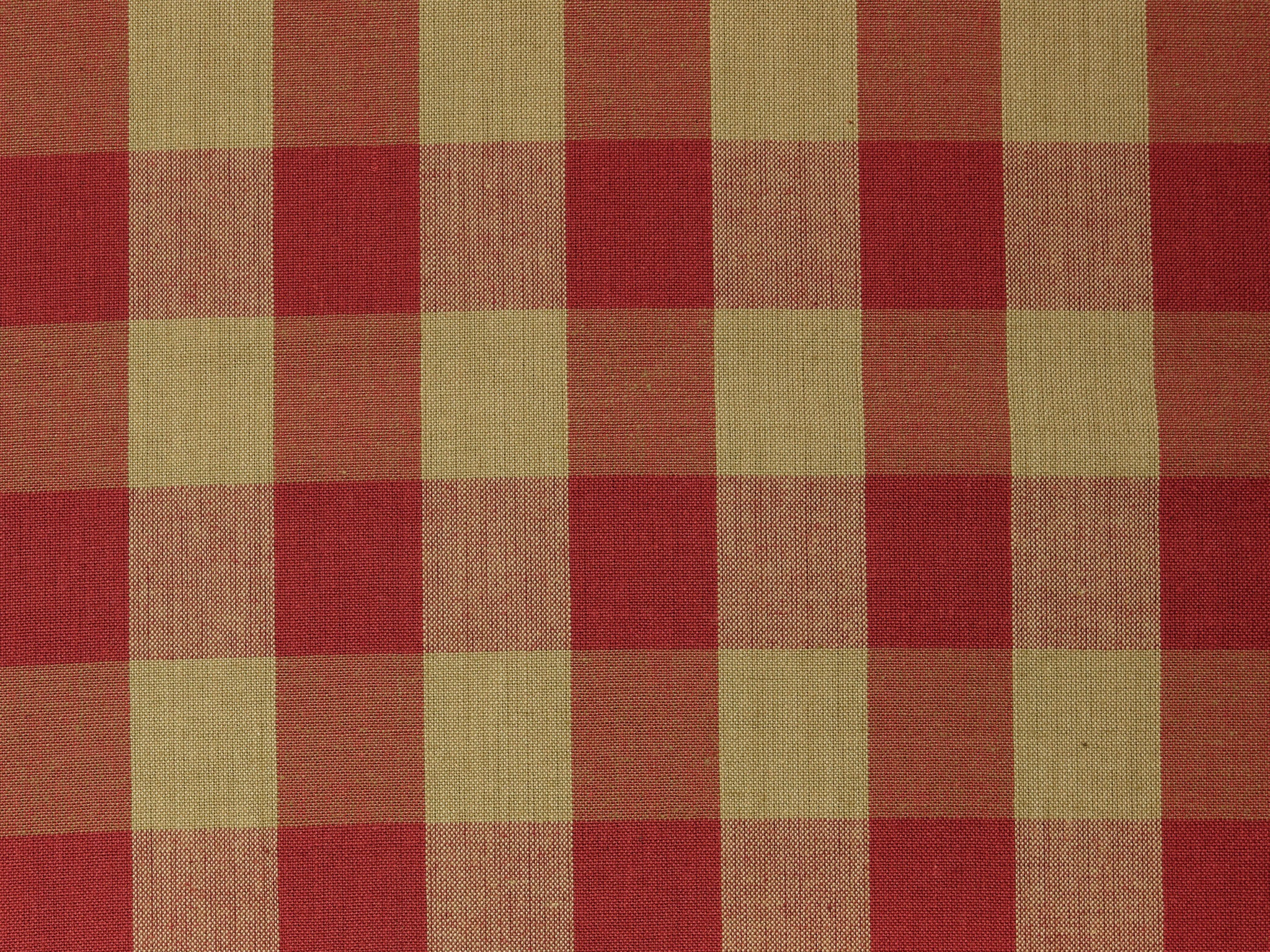 Buffalo Check Fabric FAT QUARTER | Red and Tea Dye Buffalo Check ...