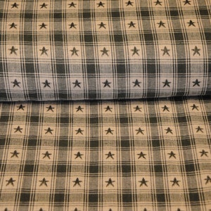 Star Fabric | Plaid Fabric | Cotton Home Decor Fabric | Sewing Fabric ...