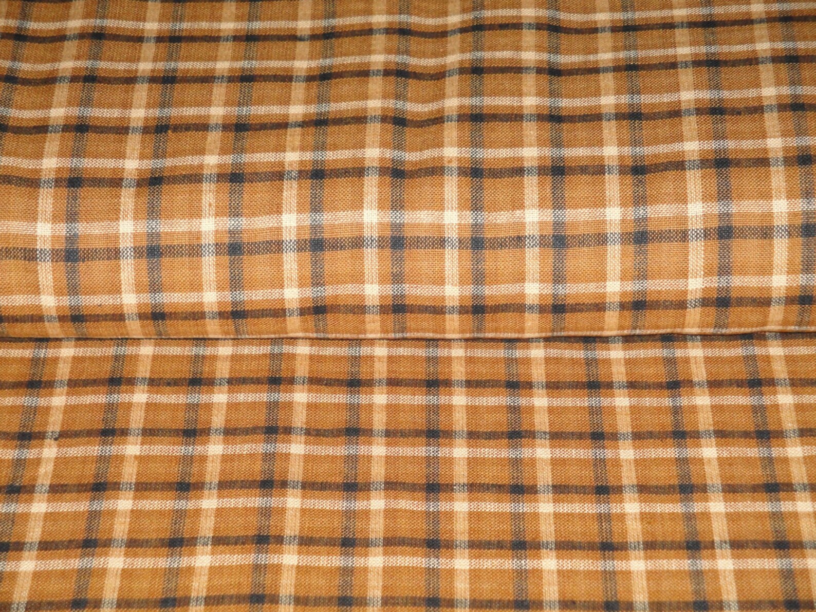 Homespun Material | Primitive Plaid Cotton Material | Rag Quilt Craft ...