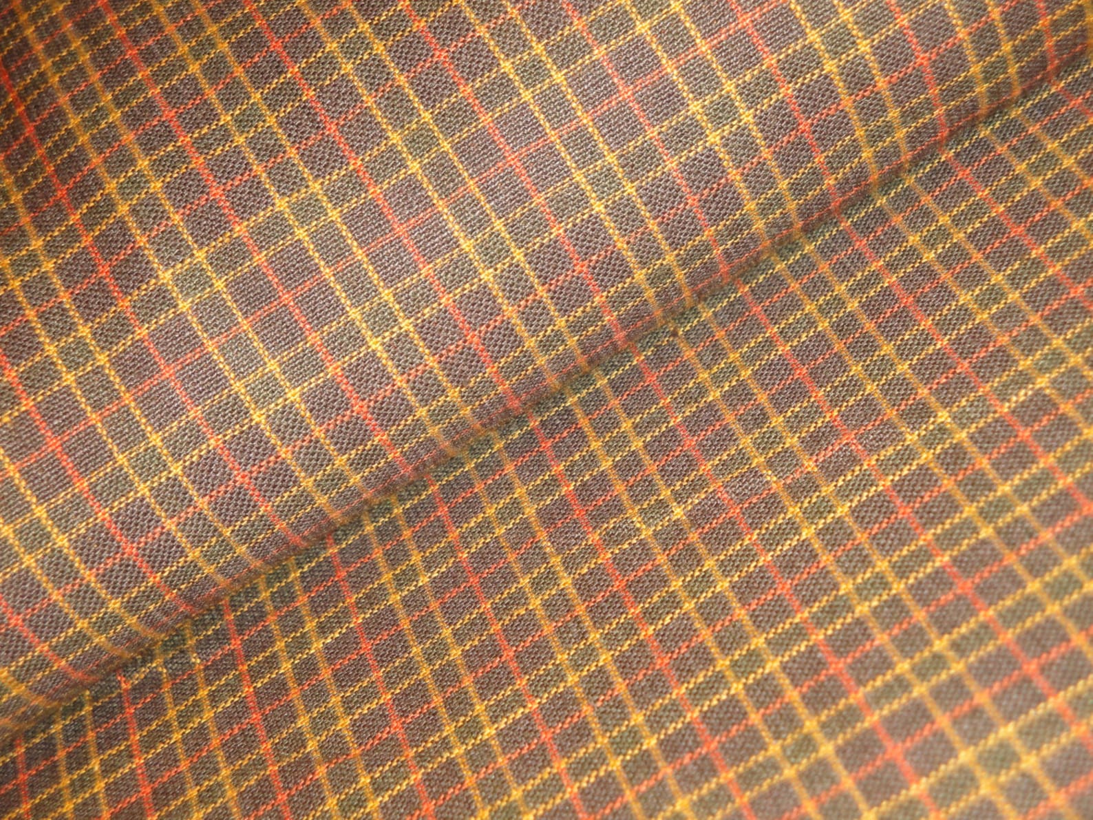 Brown Window Pane Plaid Homespun Material Plaid Material - Etsy