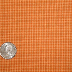 Diamond Textiles Orange on Orange Small Check Cotton Sewing Fabric ...