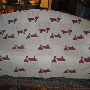 Antique Vintage Old Primitive School House Handmade Quilt - Etsy