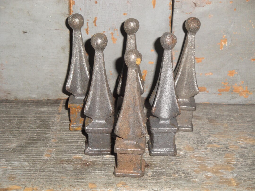 NEW Cast Iron Finials Primitive Rustic Country Cottage Farmhouse Fence ...