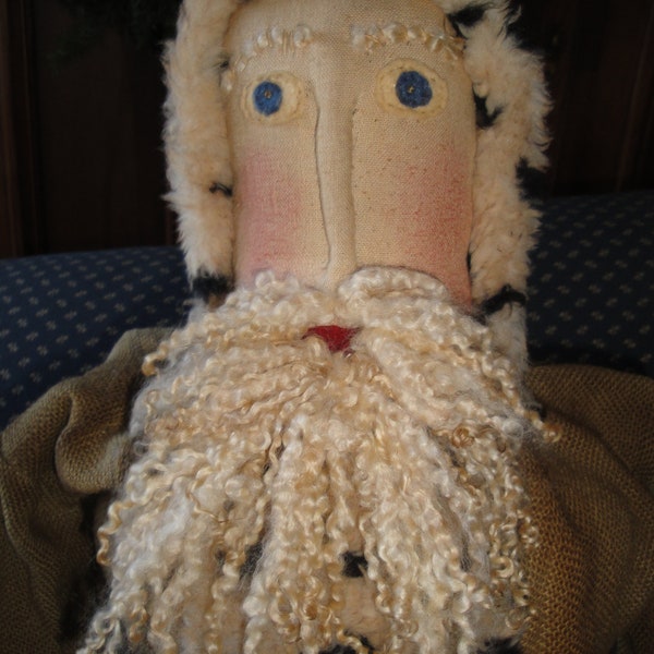 Large Primitive Santa Pattern - Etsy