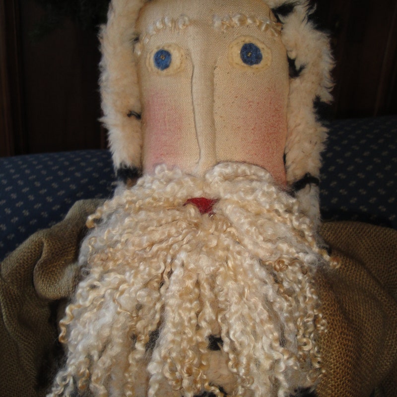 Large Primitive Santa Pattern - Etsy