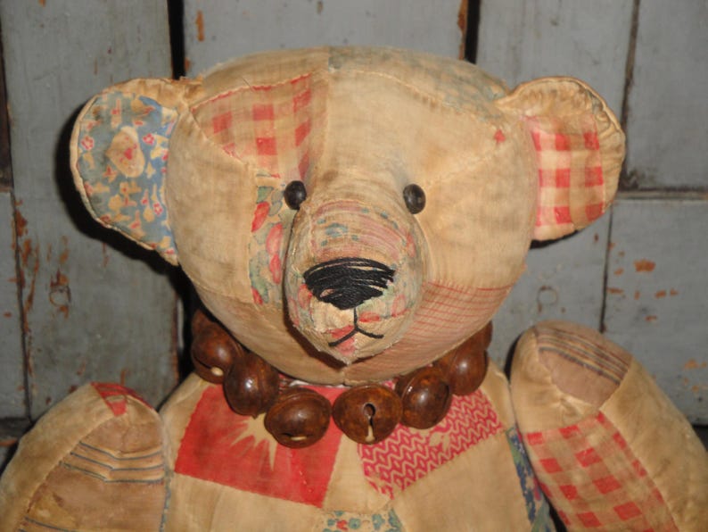 Aged Tattered Worn Vintage Antique Old Primitive Patchwork Cutter Quilt ...