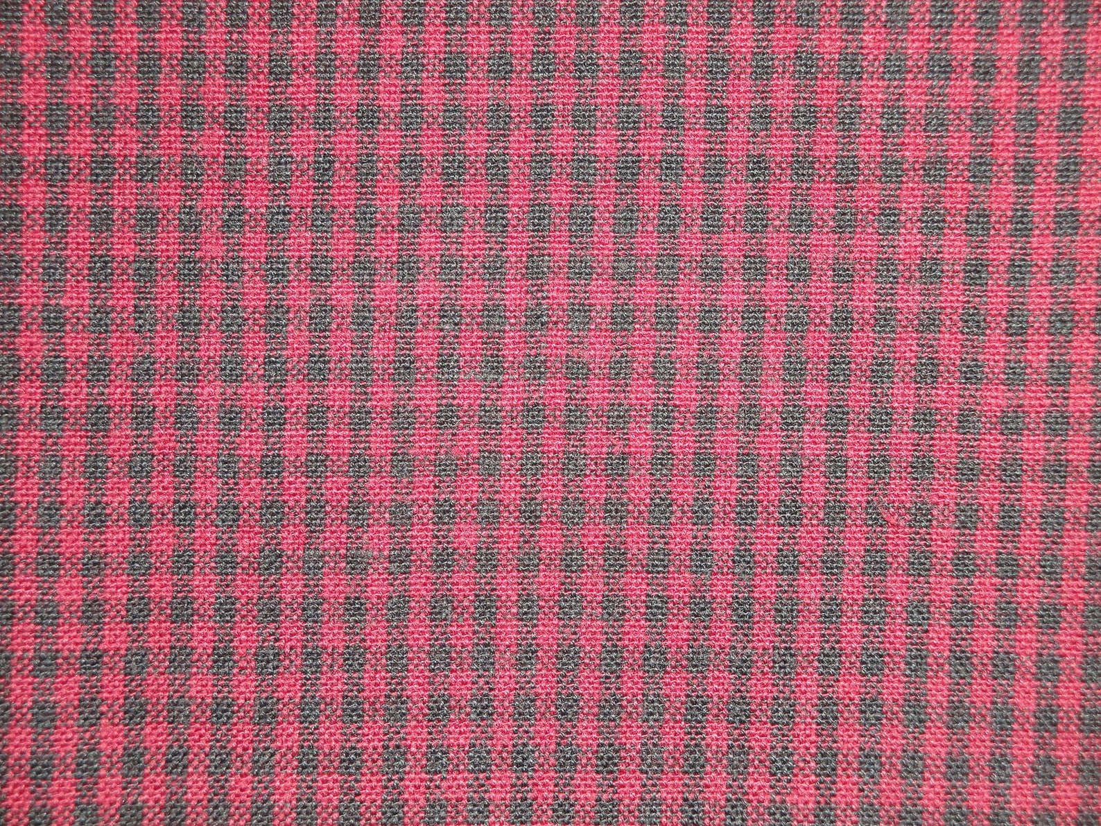 Wine and Black Small Check Fabric | Woven Cotton Homespun Fabric | Rag ...