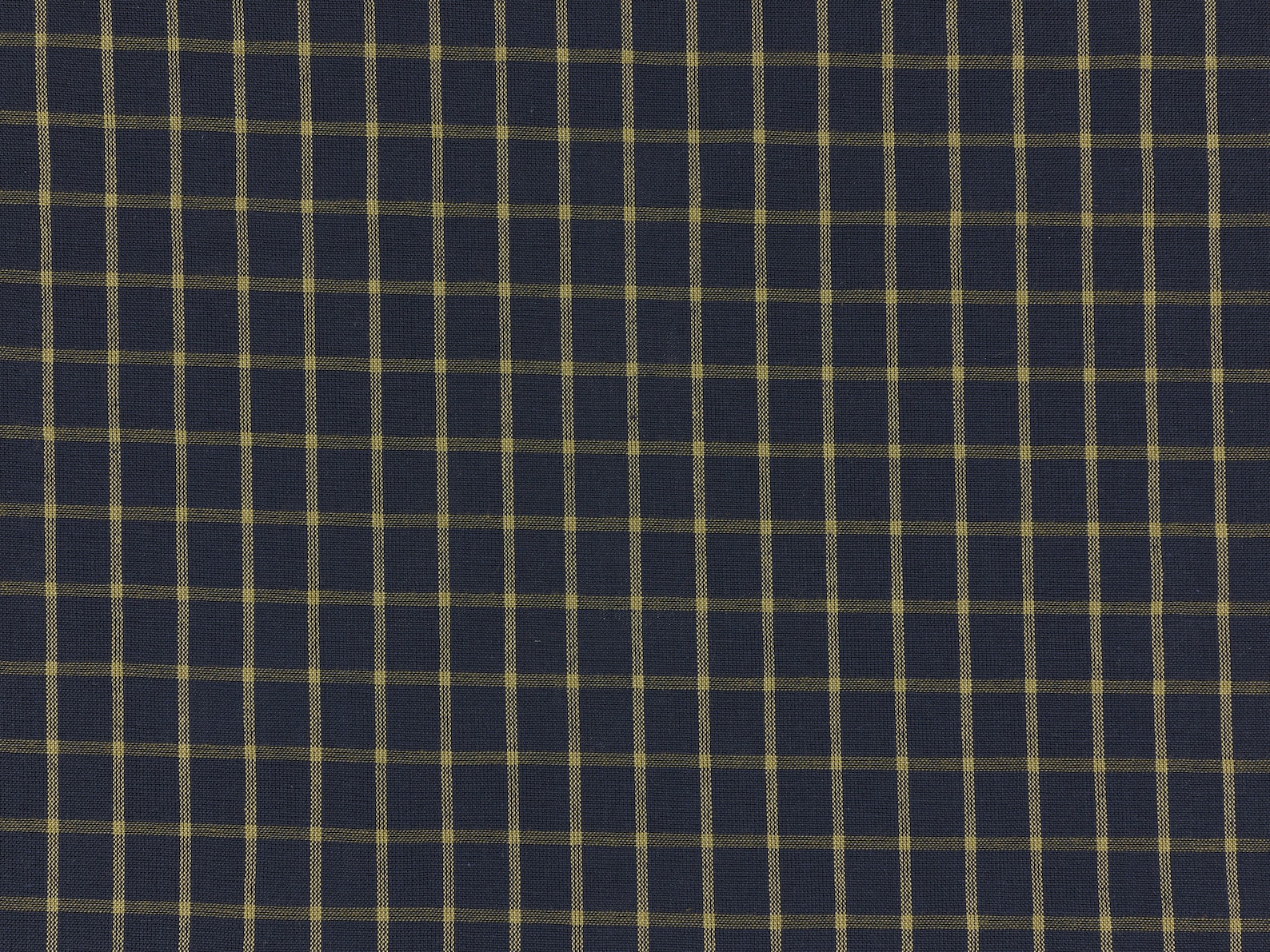 Navy Blue and Tea Dye Woven Window Pane Plaid Homespun Fabric | Home ...
