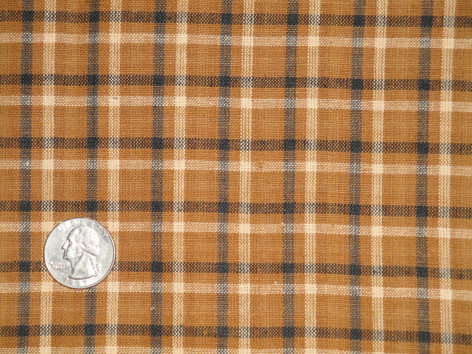 Homespun Material | Primitive Plaid Cotton Material | Rag Quilt Craft ...