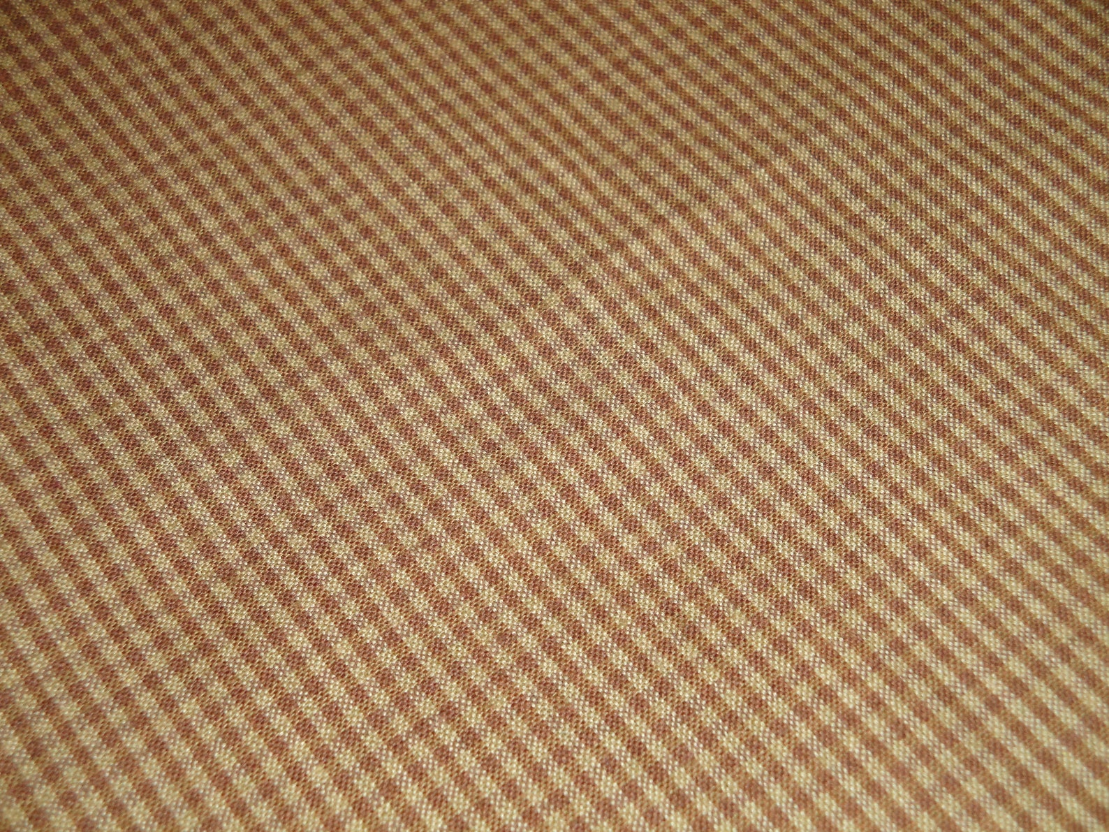 Small Check Homespun Fabric FAT QUARTER | Brown Tea Dye Small Check ...