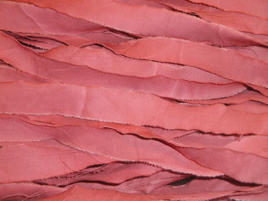 Primitive Aged Mauve Muslin Fabric Strips * Ripped Scrap Book Ribbon ...