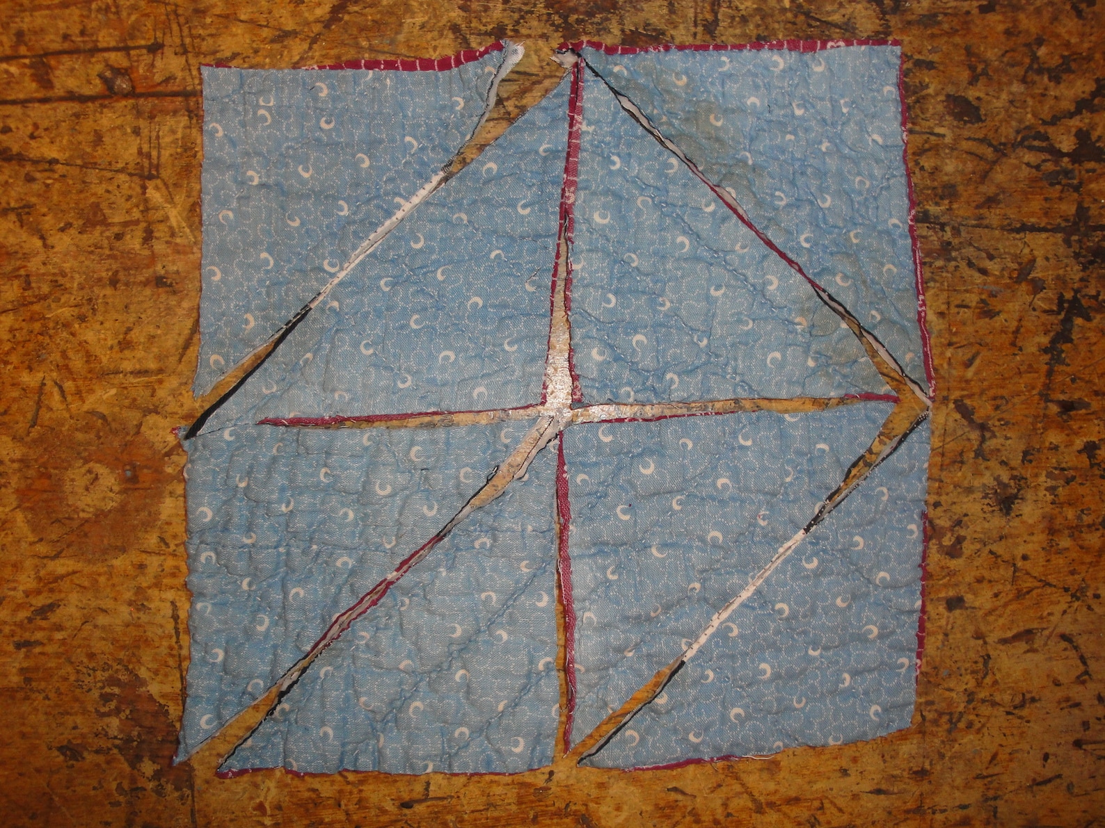 Old Blue Calico Quilt Scrap Antique Blue Calico Quilt Scrap - Etsy