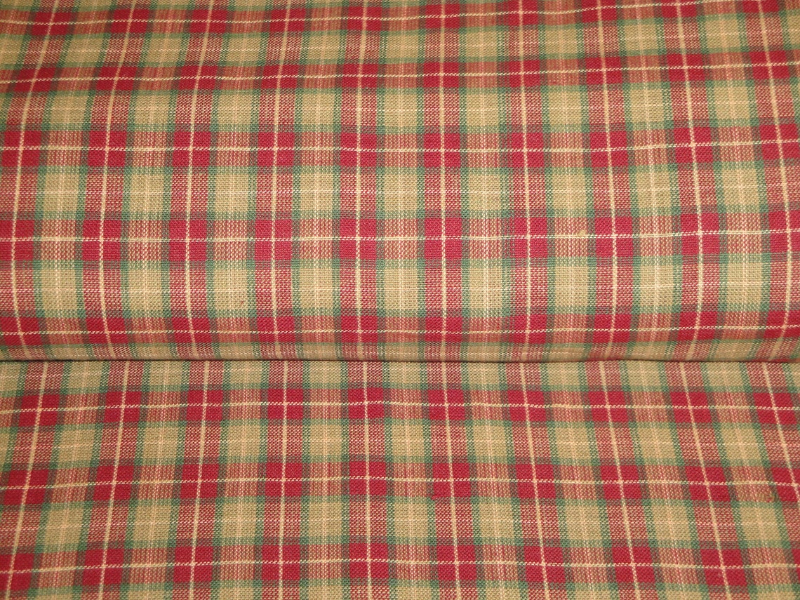 Homespun Material | Cotton Material | Plaid Material | Sewing Material ...