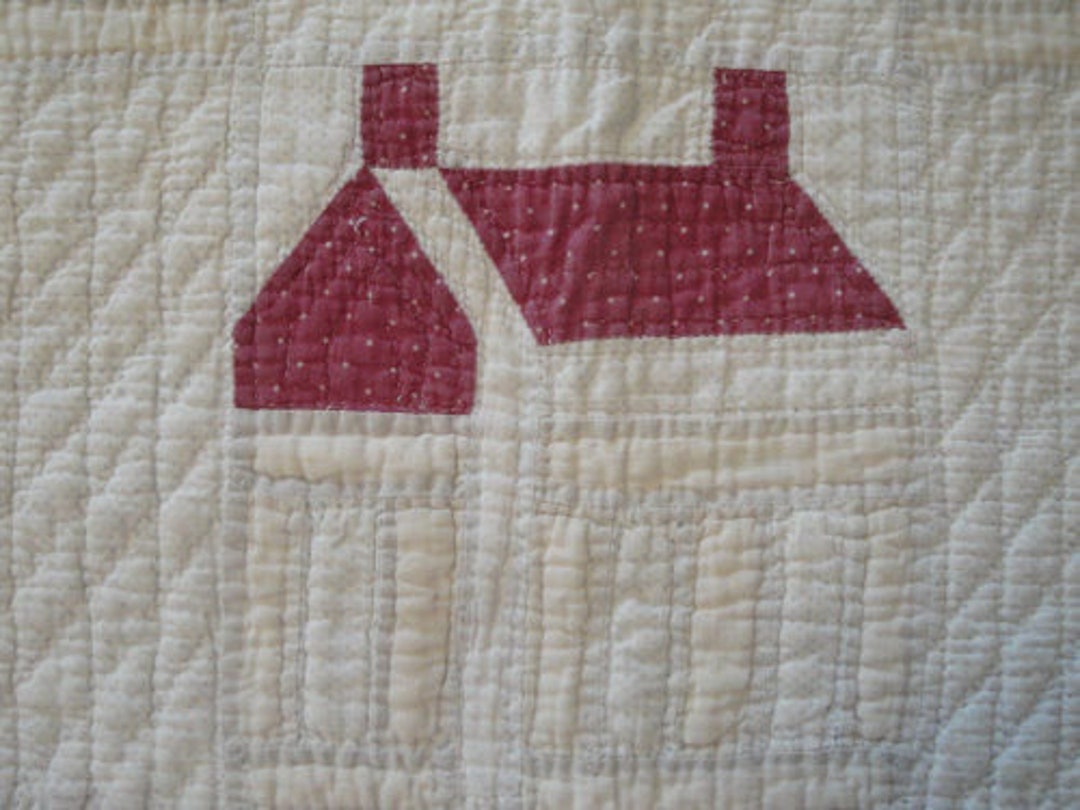 Antique Vintage Old Primitive School House Handmade Quilt - Etsy