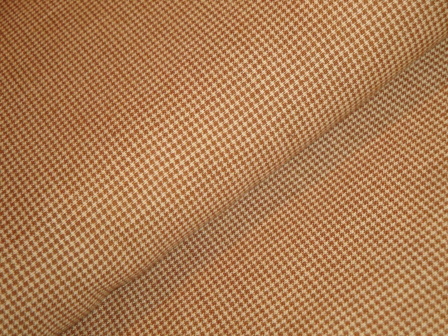 Cotton Homespun Fabric Khaki and Tan Fine Check | Primitive Fabric ...