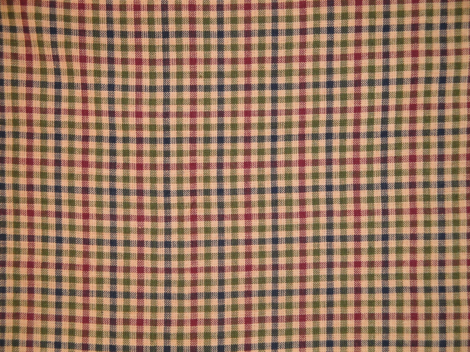 Check Fabric Homespun Fabric Cotton Fabric Home Decor | Etsy