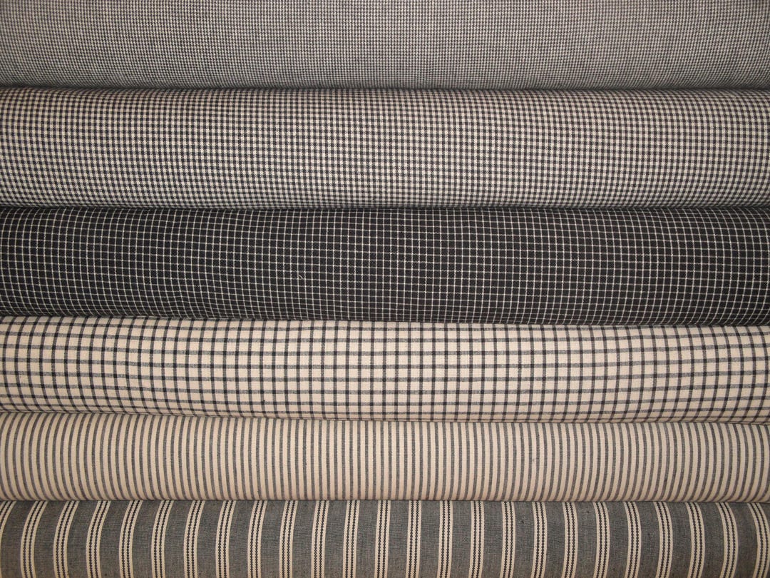 Diamond Textiles Vintage Collection Black Cream Homespun Fabric Fat ...