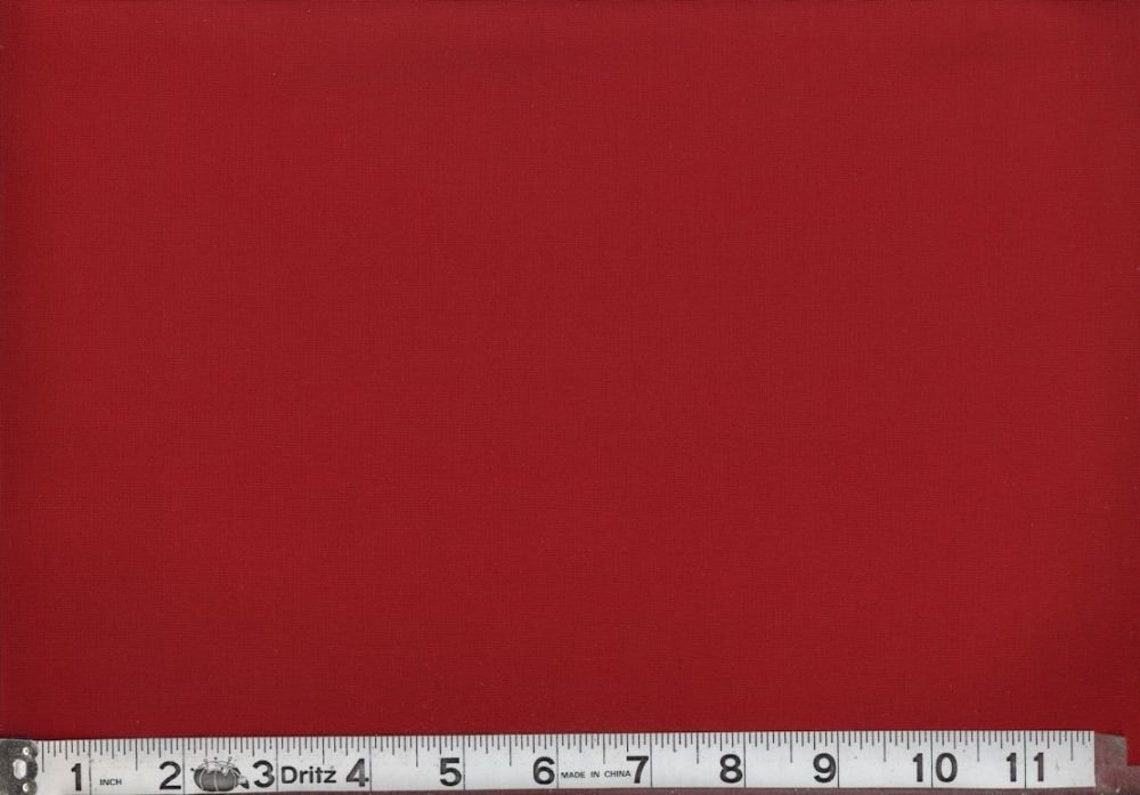 Blood Red Solid Color 100% Combed Cotton Fabric Holiday | Etsy