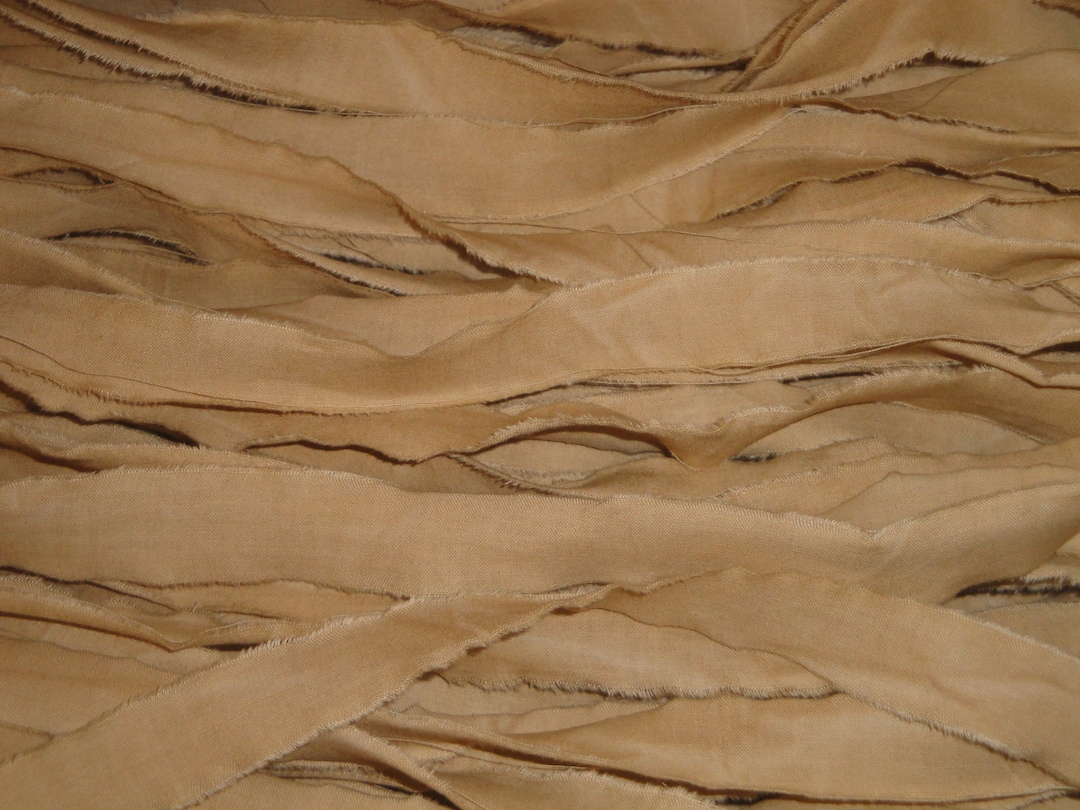 Primitive Aged Tea Dye Cotton Muslin Fabric Strips * Ripped Wedding ...