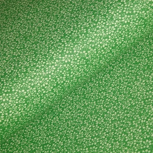 Reproduction Green Calico Fabric Flower Design | Old Antique Vintage ...