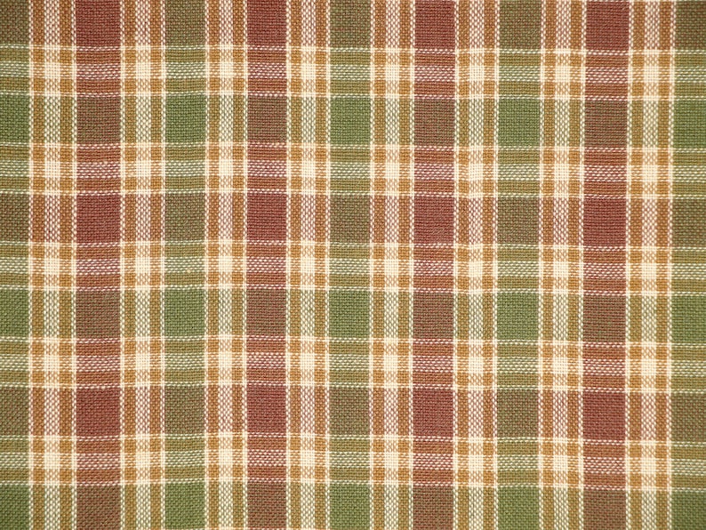Sage Green Plaid Homespun Fabric Fat Quarter Bundle Of 2 Etsy
