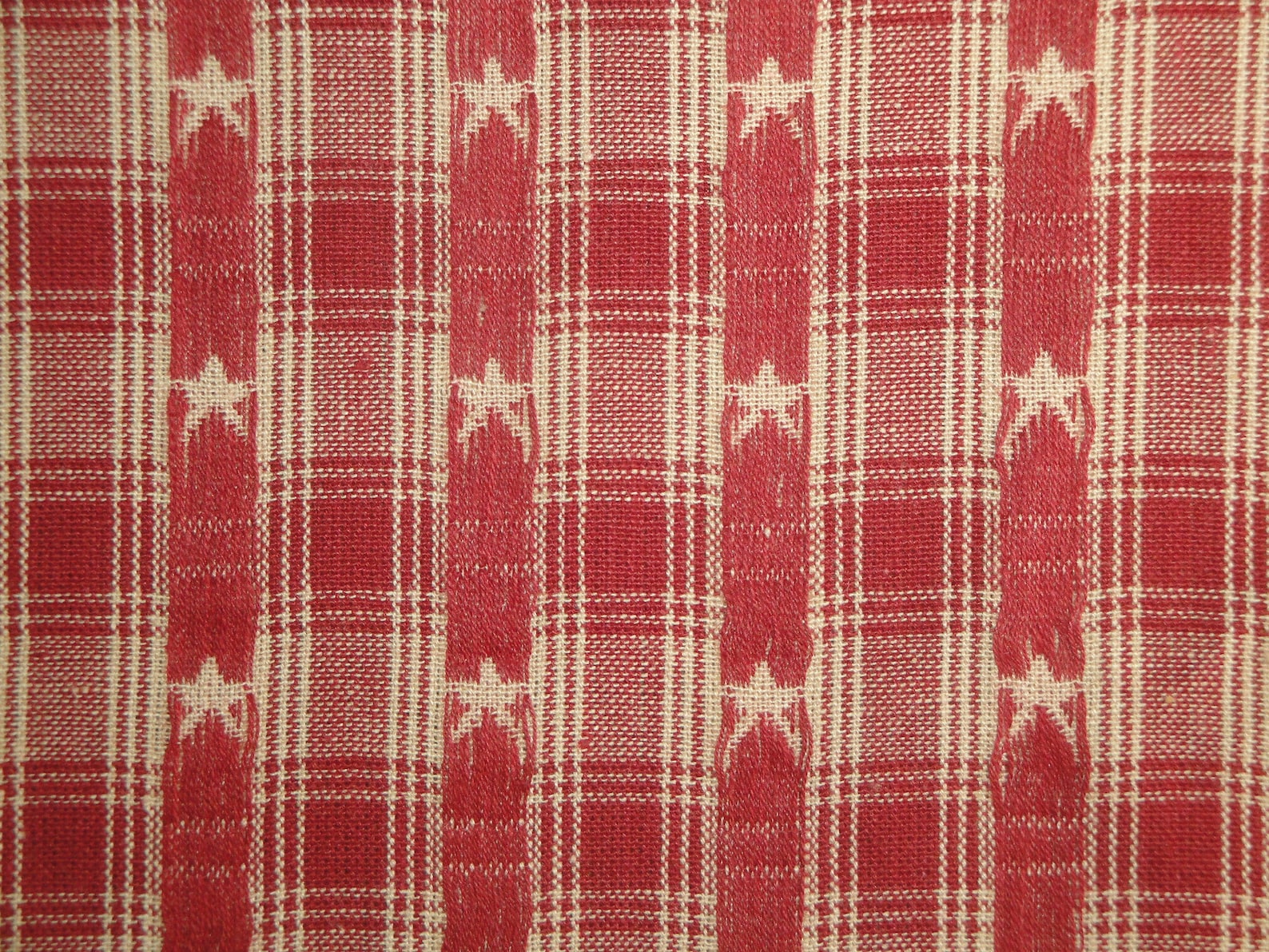 Star Plaid Fabric | Americana Fabric | Old Glory Fabric | Cotton Home ...