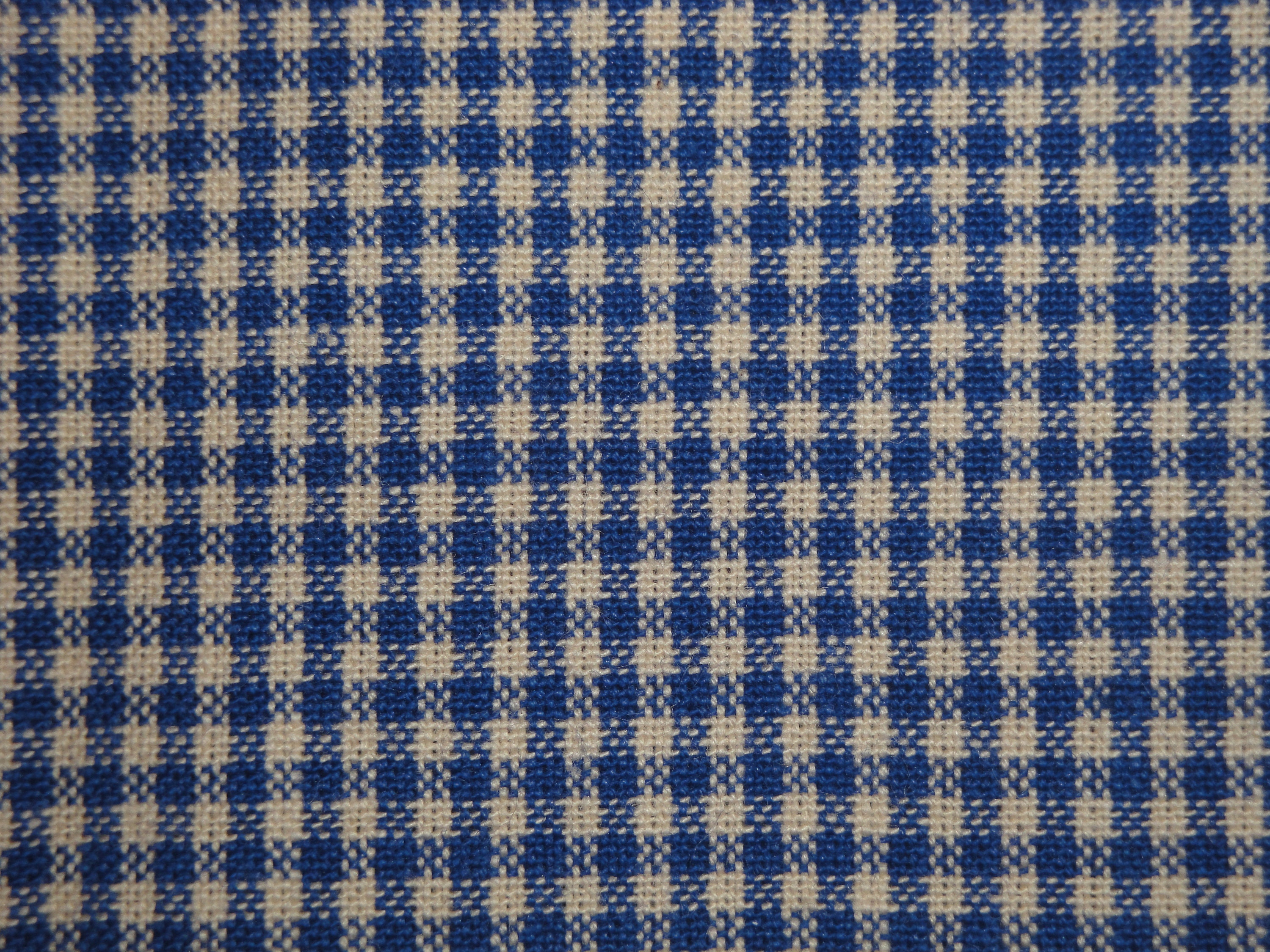 Diamond Textiles Americana Blue Small Check Cotton Homespun Fabric ...