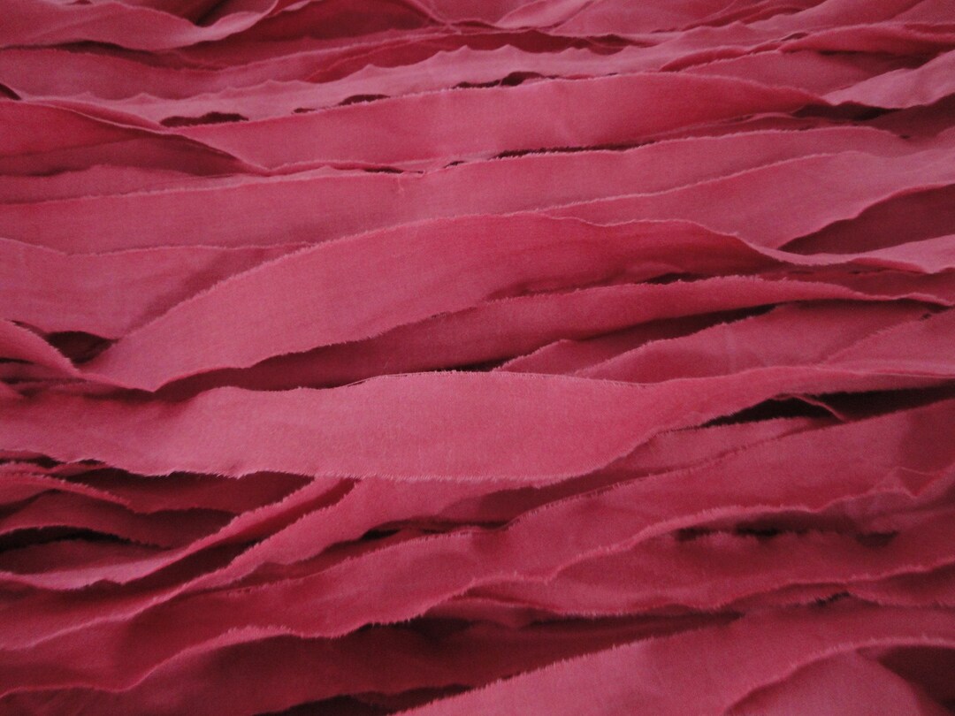 Primitive Aged Red Muslin Fabric Strips * Ripped Scrap Book Ribbon ...