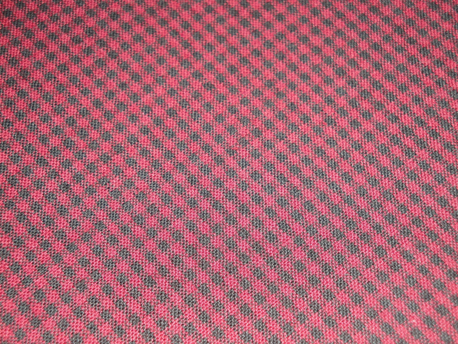 Wine and Black Small Check Fabric | Woven Cotton Homespun Fabric | Rag ...