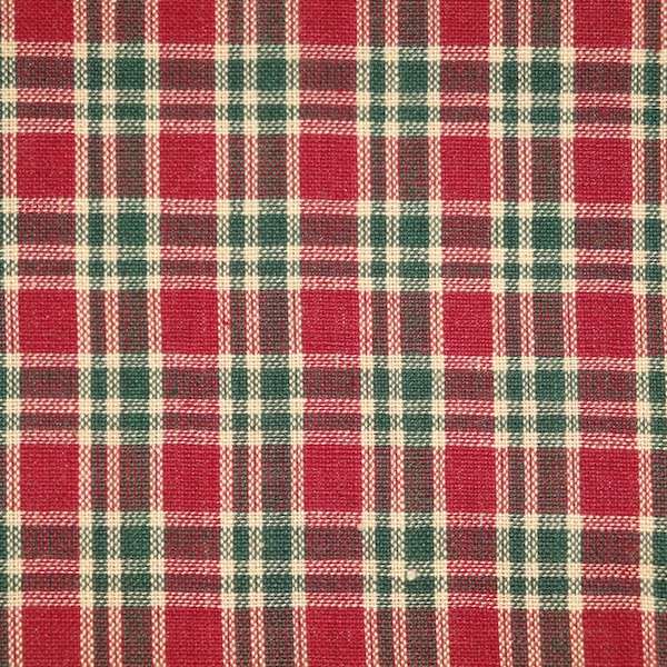 Red Plaid Fabric - Etsy