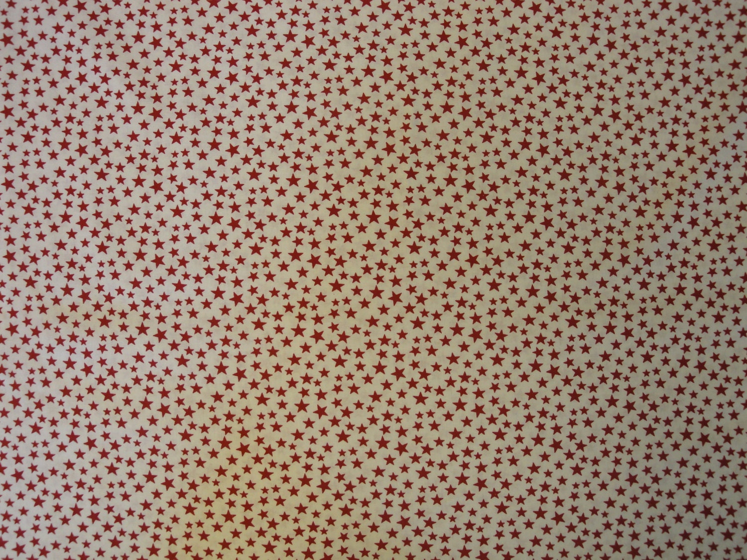 Star Fabric Scattered Star Fabric White With Red Star | Etsy