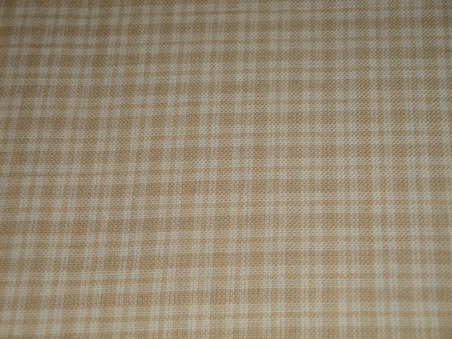 Wheat Homespun Fabric | Wheat and Cream Plaid Fabric | Primitive Cotton ...