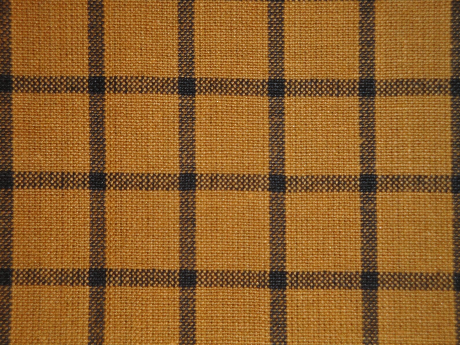 Homespun Fabric | Spice and Black Woven Window Pane Plaid Fabric ...