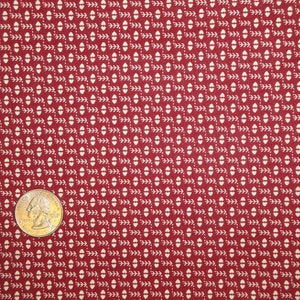 Remember When Civil War Reproduction Red Cotton Sewing Fabric With ...