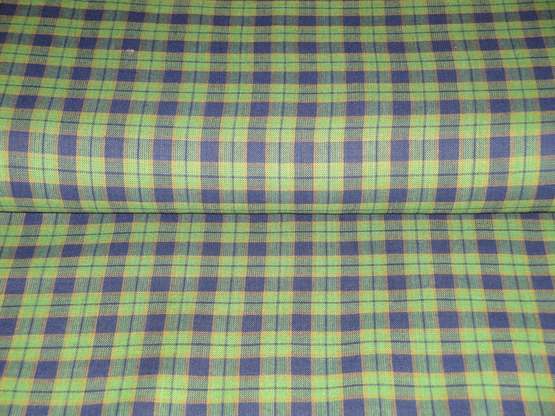 Plaid Material Cotton Material homespun Material Cotton - Etsy