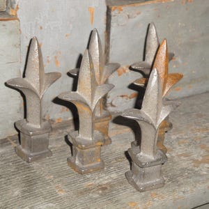 NEW Cast Iron Finials Primitive Rustic Country Cottage Farmhouse Fence ...