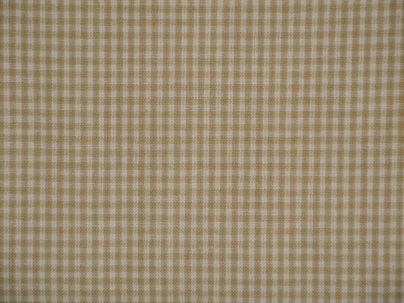 Check Fabric | Wheat and Cream Small Check Homespun Fabric | Cotton ...