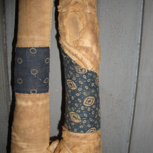Old Vintage Antique Aged Repurposed Blue Quilt Bunny Rabbit | Primitive ...