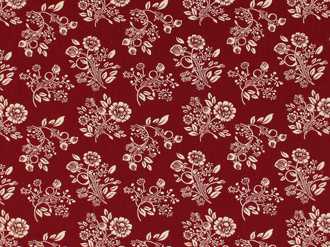 Remember When Civil War Reproduction Red Cotton Shirting Sewing Fabric ...