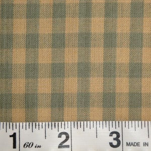 Sage Green Large Check Homespun Fabric | Cotton Quilt Apparel Home ...