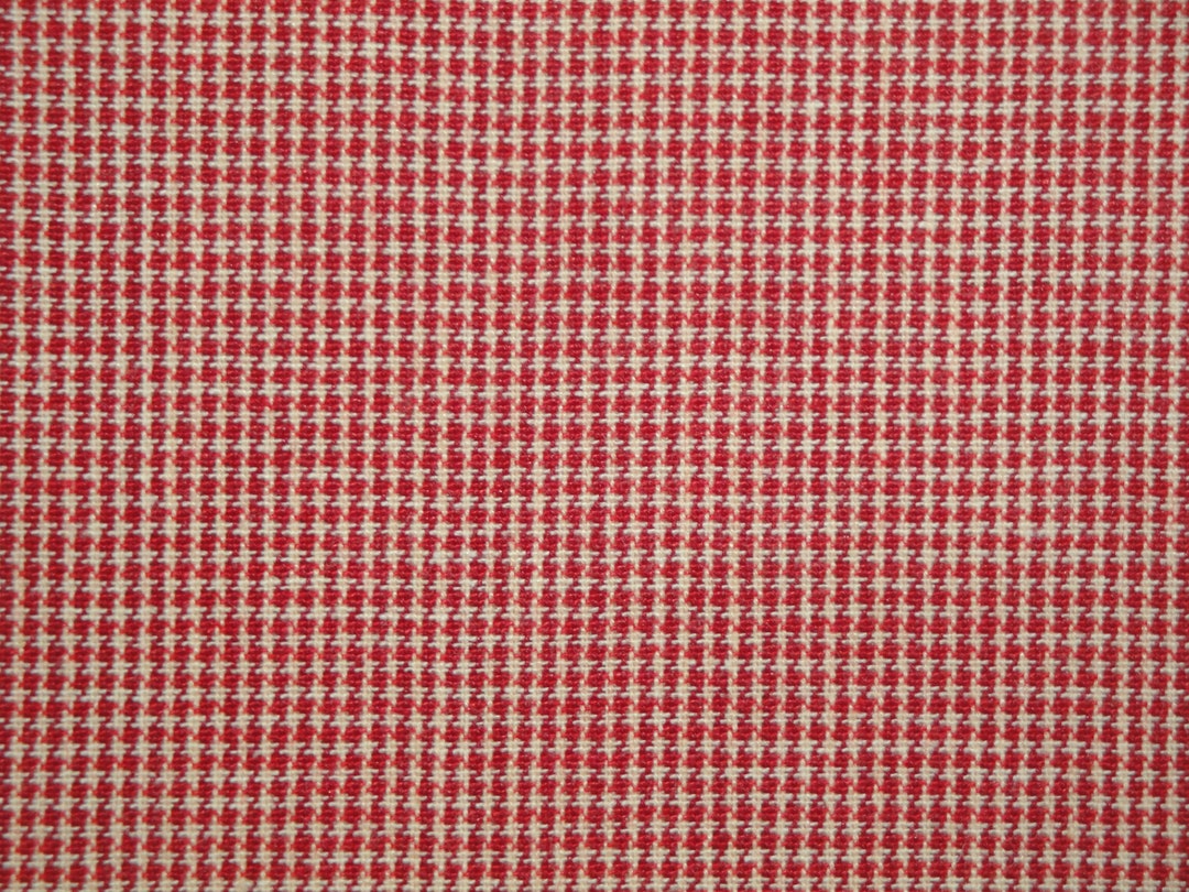 Diamond Textiles Americana Red Fine Check Cotton Homespun Fabric ...