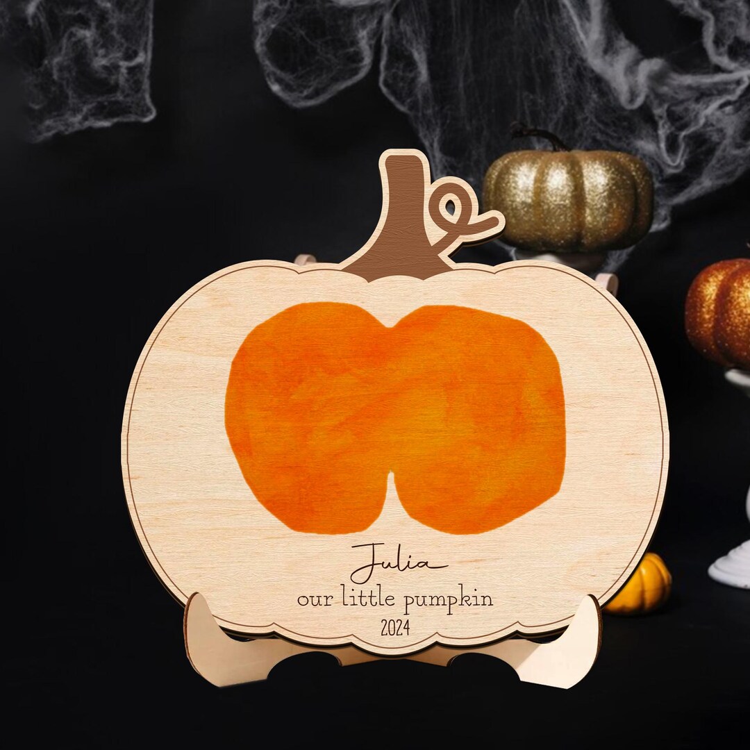 Custom DIY Baby Bum Pumpkin Sign, Baby's First Halloween Keepsake Sign ...