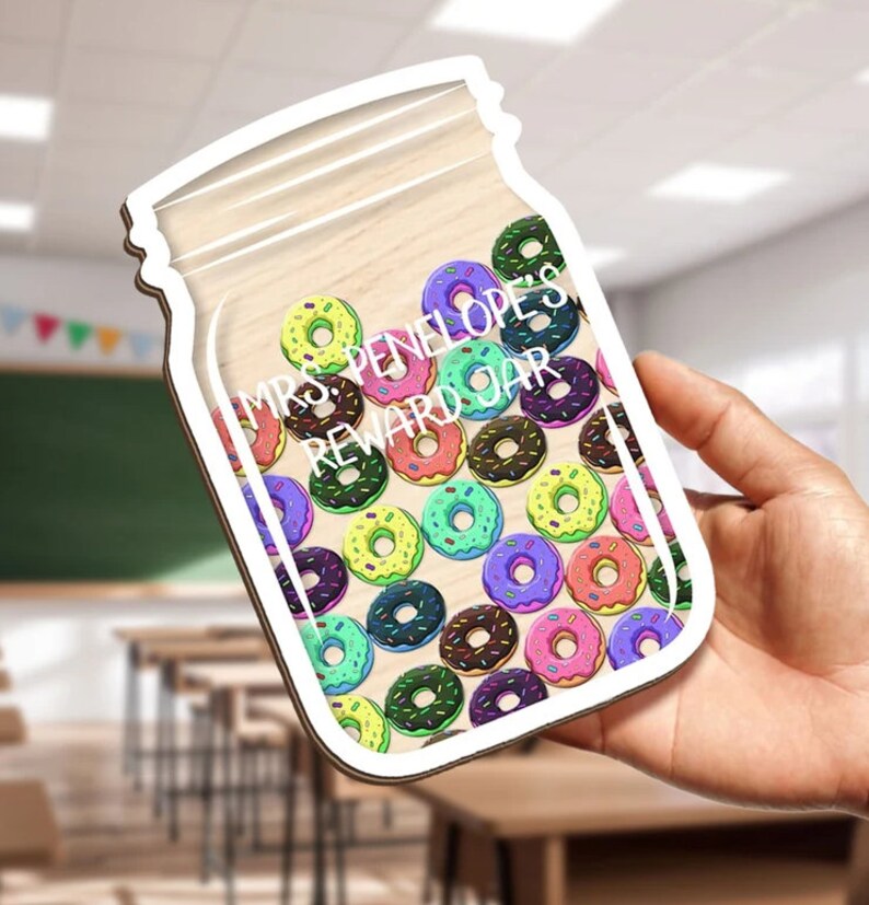 Custom Reward Jar Magnetic , Teacher Jar Gift, Gifts for Teacher ...