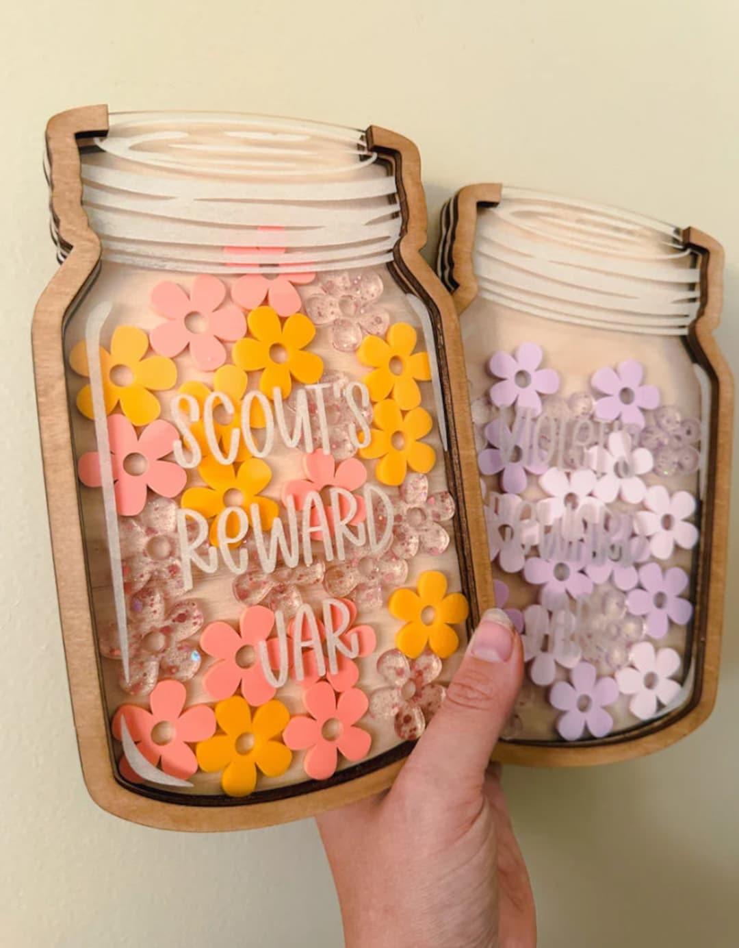 Custom Reward Jar With Tokens, Reward Jar for Kids, Reward System ...