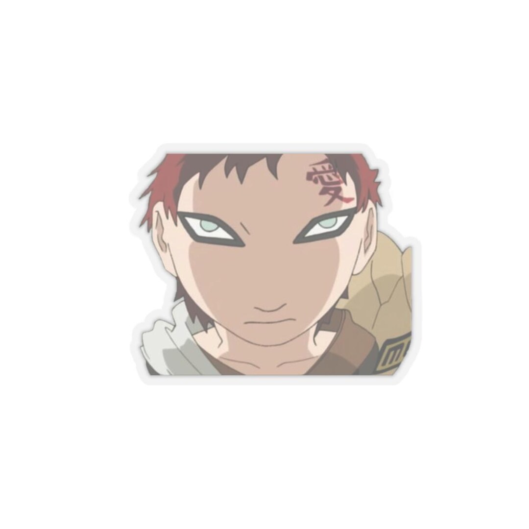 Red Hair Anime Naruto Character 0.5x Fisheye Sticker - Etsy