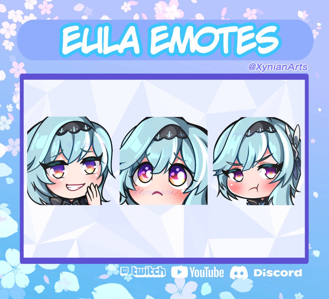Genshin Impact - Eula Emotes - Etsy