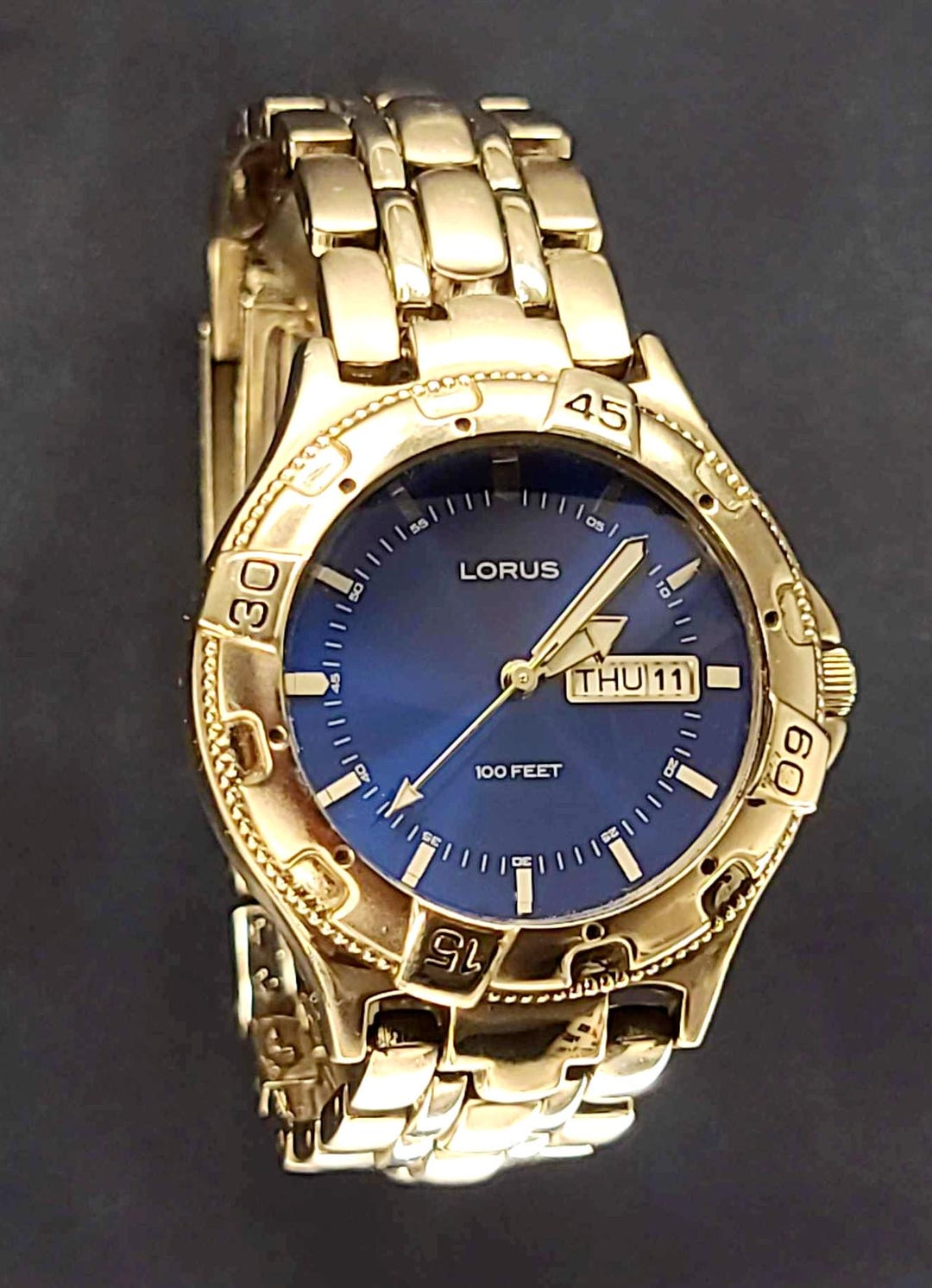 Lorus by Seiko Mens Sport Watch in Brilliant Blue-luminous, Rotating ...